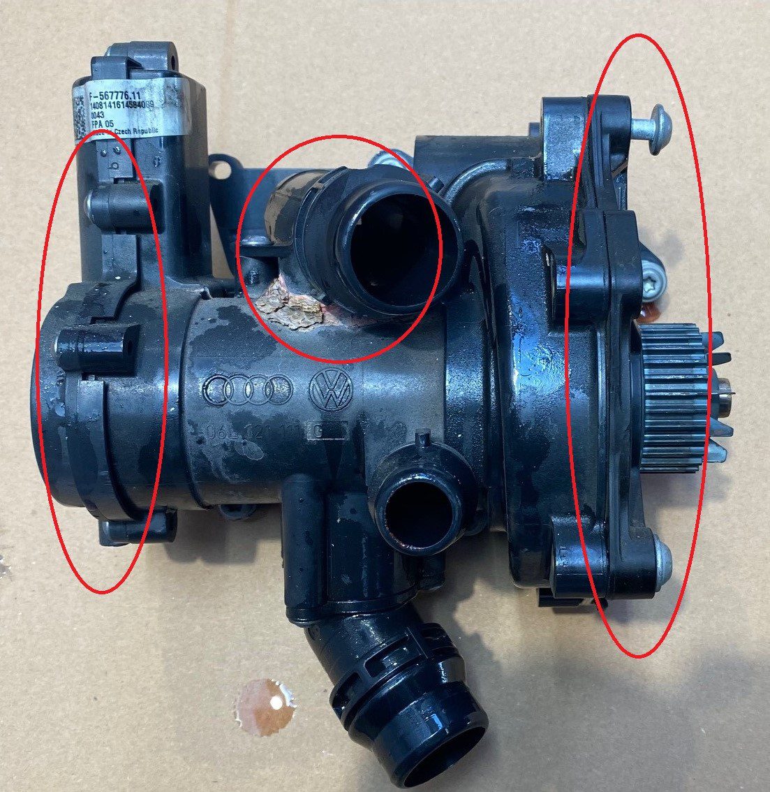 VW/Audi Coolant pump module replacement on a 1.8/2.0 TFSI - Vorsprung ...